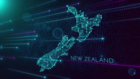 New Zealand Map Stock Video Footage | Royalty Free New Zealand Map ...