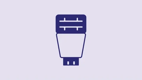Blue Photo camera flash icon isolated on... | Stock Video | Pond5