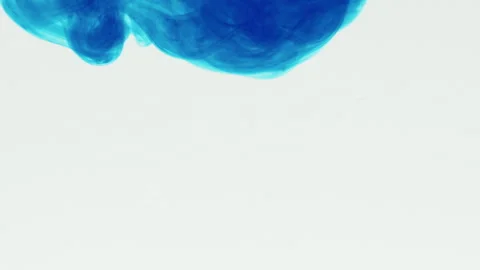 Blue pigment ink water explosion from ab... | Stock Video | Pond5
