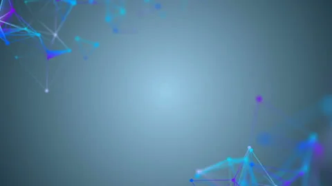 Blue plexus elements in the corners of t... | Stock Video | Pond5
