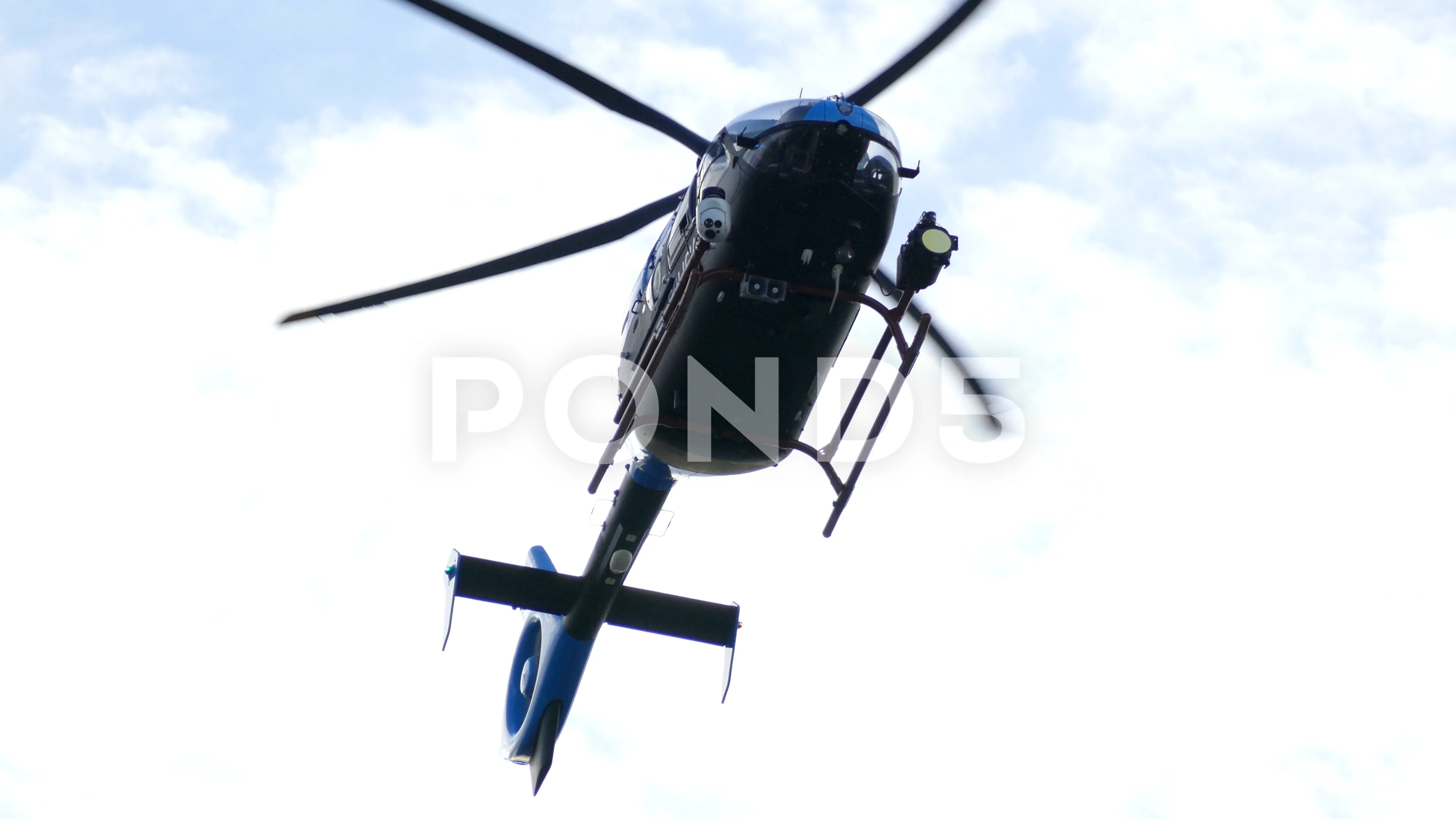 Light Blue Helicopter