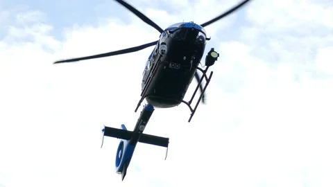 Helicopter Spotlight Stock Video Footage | Royalty Free Helicopter ...