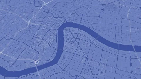 Blue print Shanghai map background loop.... | Stock Video | Pond5