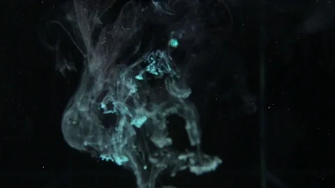 Blue Puff of Ink/Smoke Background | Stock Video | Pond5