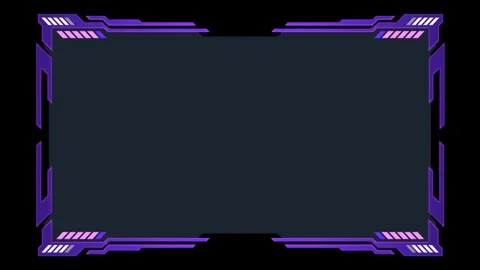 Blue Purple Light Twitch Overlay Stream ... | Stock Video | Pond5