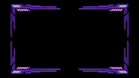 Blue Purple Light Twitch Overlay Stream ... | Stock Video | Pond5
