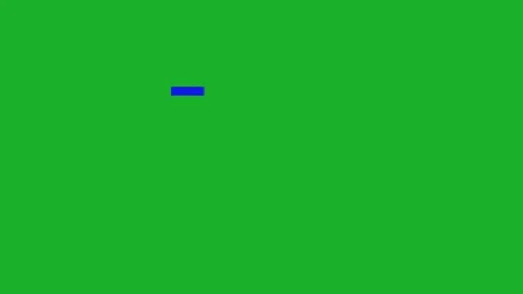 Blue rectangle animation on green screen... | Stock Video | Pond5