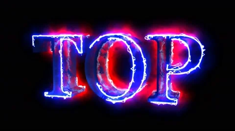 Blue Red flame energy Top word overlay 4... | Stock Video | Pond5