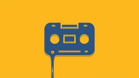 Audio Icon Orange Stock Videos – Royalty-Free HD & 4K Videos