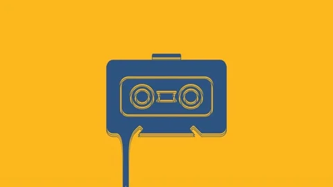 Audio Icon Orange Stock Videos – Royalty-Free HD & 4K Videos