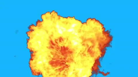 Blue Screen Explosion | Stock Video | Pond5