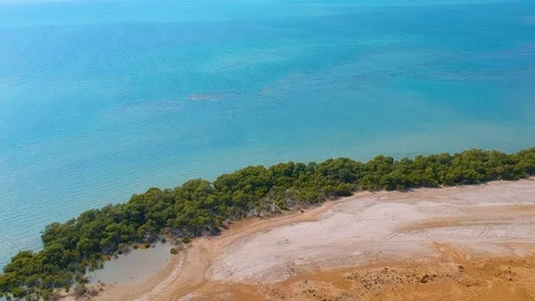 Blue Sea aerial moving forward drone sho... | Stock Video | Pond5