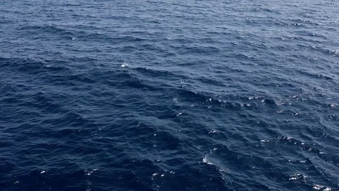 Blue sea water texture calm and peaceful... | Stock Video | Pond5