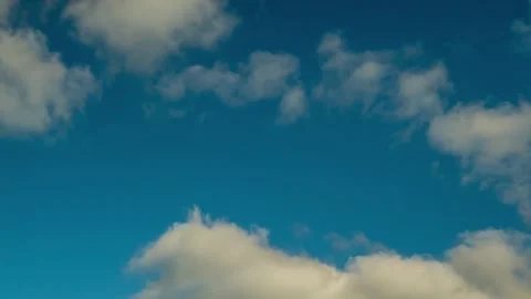 Blue sky background time lapse white clo... | Stock Video | Pond5