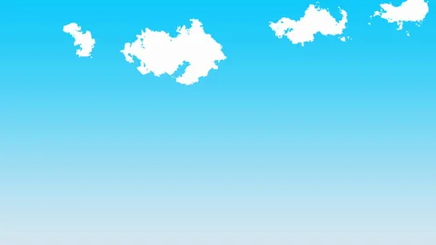 blue sky with clouds animation,best anim... | Stock Video | Pond5