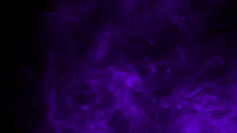 Blue smoke rising to black background | Stock Video | Pond5