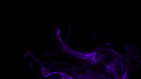 Blue smoke rising to black background | Stock Video | Pond5