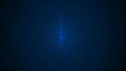 Blue spiral particle motion background | Stock Video | Pond5