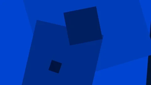 Blue Square Animation Bouncing Around Co... | Stock Video | Pond5