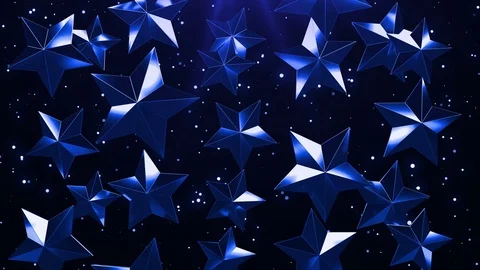 Blue Stars Background Loop | Stock Video | Pond5