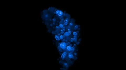 blue stone and bubble river,alveolus and... | Stock Video | Pond5