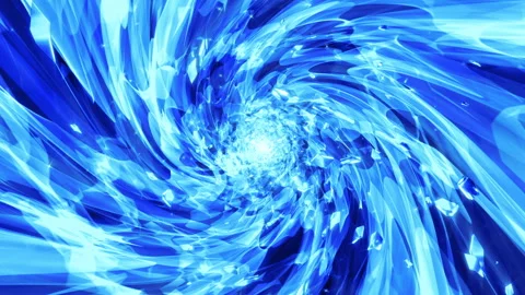 Blue swirl particle loop animation | Stock Video | Pond5