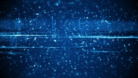 Blue television screen with static noise... | Stock Video | Pond5