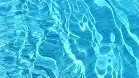 Blue turquoise azure water pool backgrou... | Stock Video | Pond5