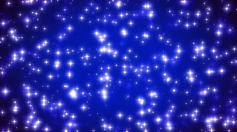 Blue Twinkling Stars on Vignette Backgro... | Stock Video | Pond5