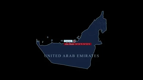 Uae Map Abu Dhabi Stock Video Footage | Royalty Free Uae Map Abu Dhabi ...