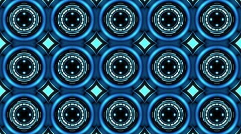 Blue VJ Visuals with Psychedelic Pattern... | Stock Video | Pond5