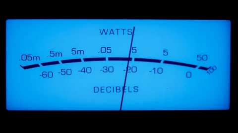Blue VU Meter | Stock Video | Pond5