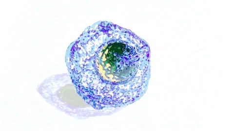 Blue water splash drop on yellow sphere ... | Stock Video | Pond5