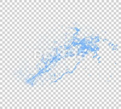 Blue water splash isolated on transparent background ~ Clip Art #229245515