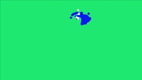 Blue water splash video animation, green... | Stock Video | Pond5