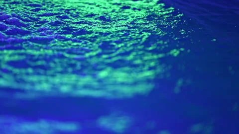 Blue water surface floating texture unde... | Stock Video | Pond5