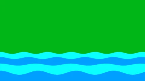 Blue water waves green screen motion gra... | Stock Video | Pond5