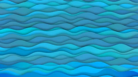 Blue waves cartoon abstract background a... | Stock Video | Pond5