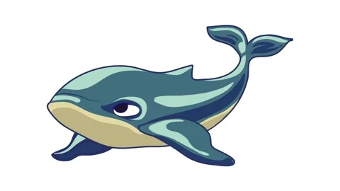 Blue Whale Icon Stock Videos – Royalty-Free HD & 4K Videos | Pond5