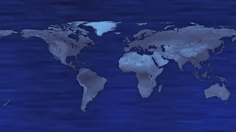 Blue World Map Scrolling Seamless Motion... | Stock Video | Pond5