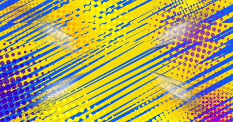 Blue Yellow Comic Book Background | Stock Video | Pond5