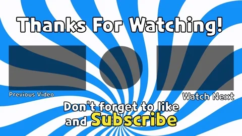 Blue Youtube End Screen Video Card Anima... | Stock Video | Pond5