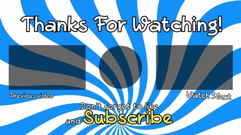 Blue Youtube End Screen Video Card Anima... | Stock Video | Pond5