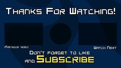 Blue Youtube End Screen Video Card Anima... | Stock Video | Pond5