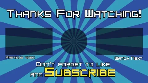 Blue Youtube End Screen Video Card Anima... | Stock Video | Pond5