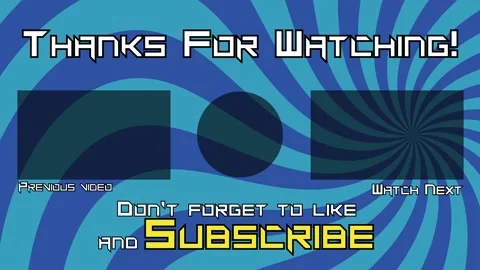 Blue Youtube End Screen Video Card Anima... | Stock Video | Pond5
