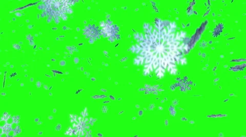 Snowflakes Green Screen Stock Video Footage | Royalty Free Snowflakes ...