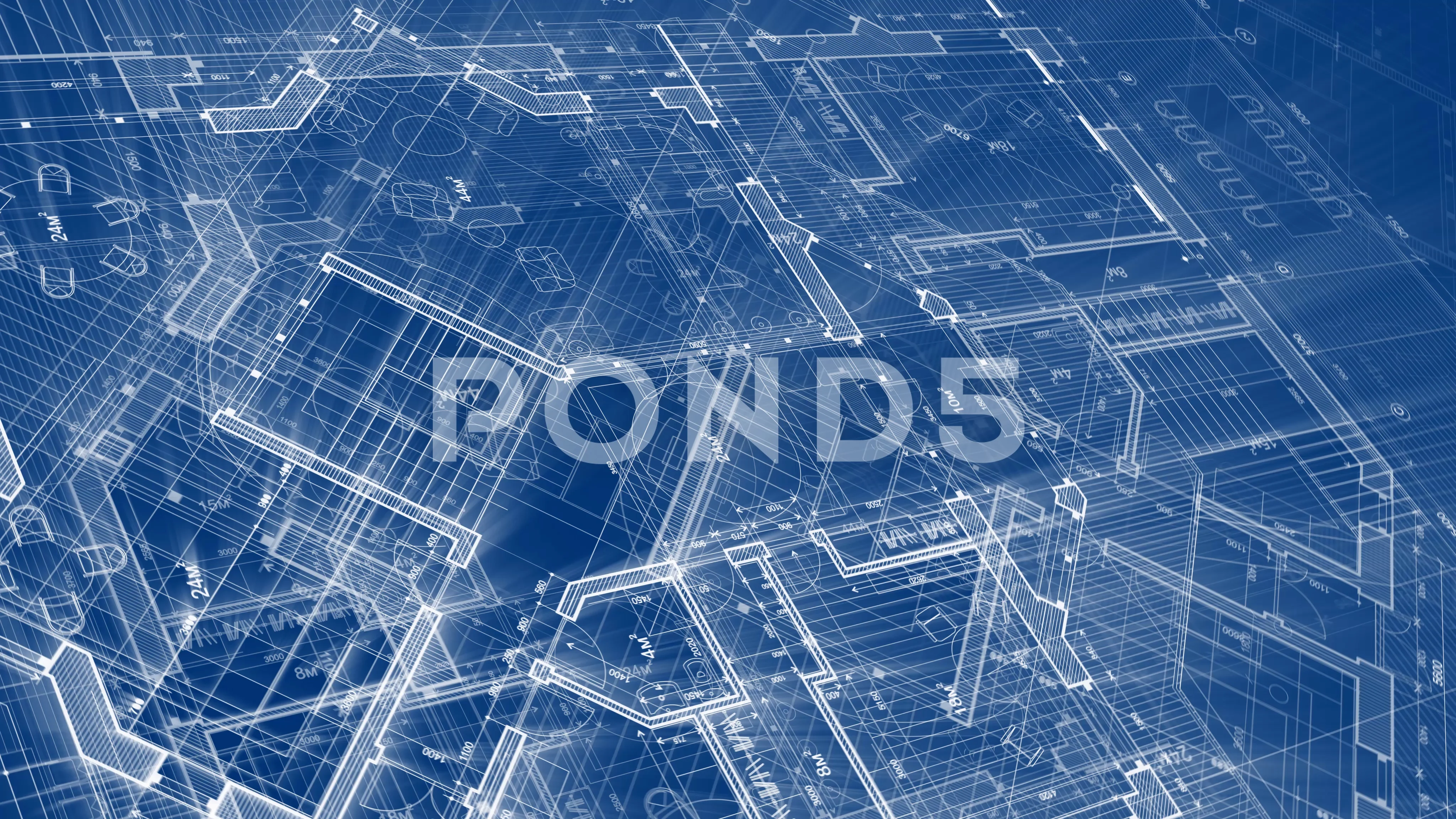 Construction Blueprint Background