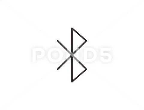 Bluetooth, connection icon. Vector illustration. Illustration #196605728