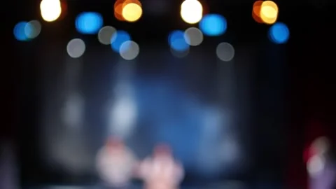 Blur and defocus Stage light at a concer... | Stock Video | Pond5